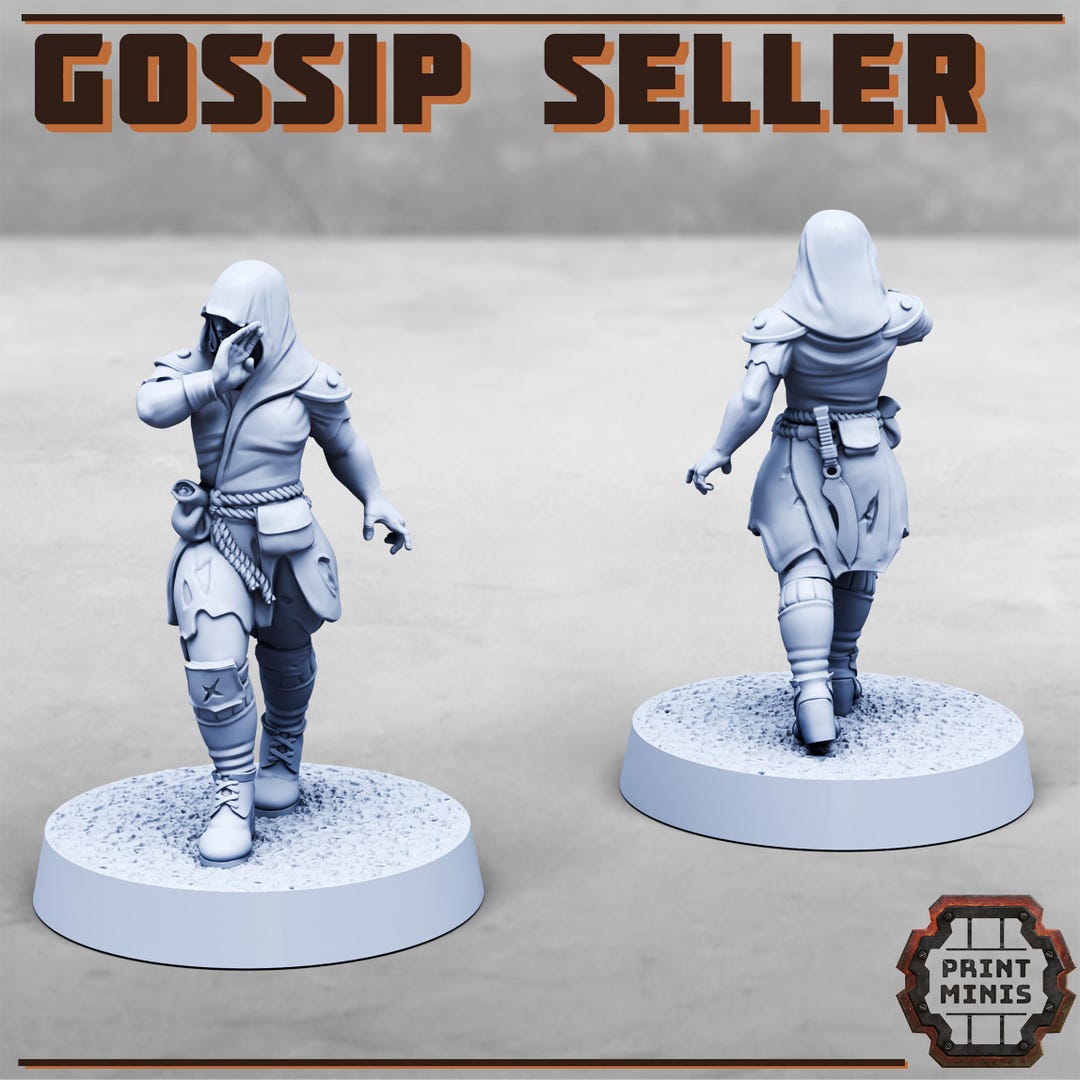 Gossip Seller 28mm Scale Miniature - Etsy