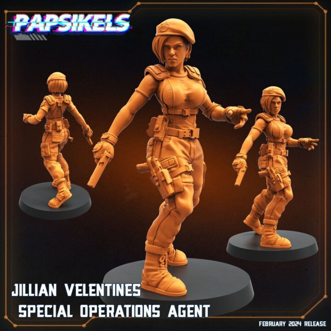 Jill Velentines Special Operations Unit 32mm Scale Miniature - Etsy