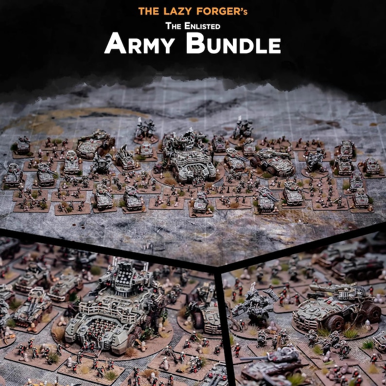 Full Spectrum Dominance the Enlisted Army Bundle 6mm Scale Miniatures ...