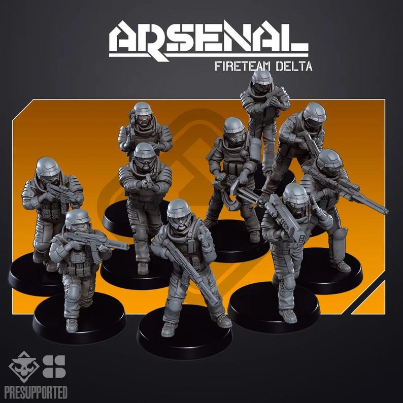 Arsenal Fireteam Delta 32mm Scale Miniatures - Etsy