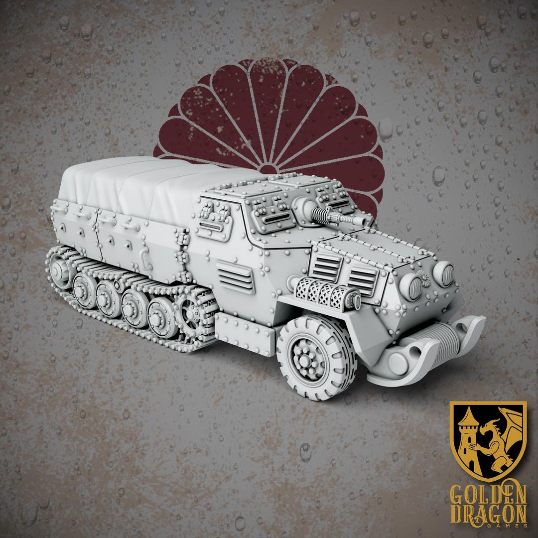 Empire of Japan - Type 94 Halftrack - Marcher: Empires at War 32mm ...