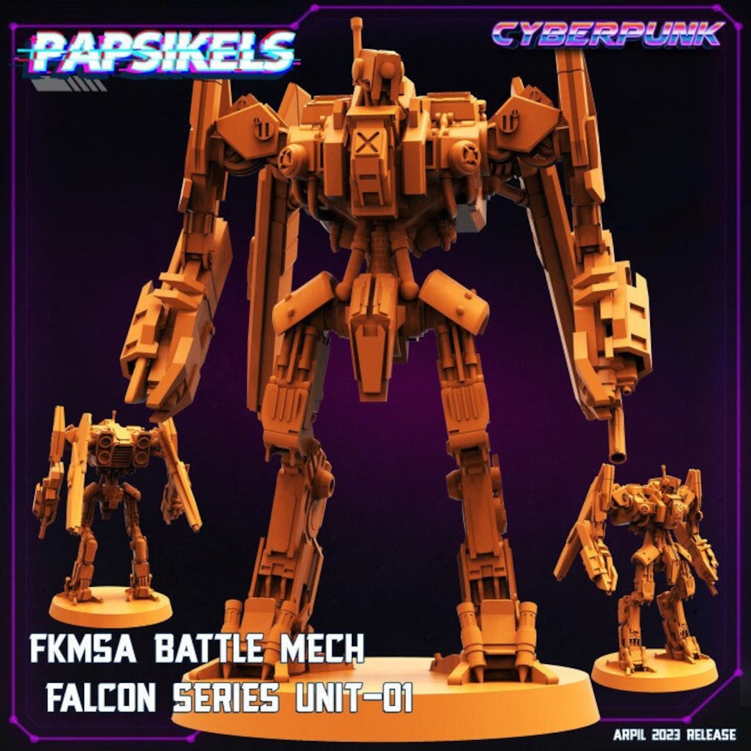 Cyberpunk FKMSA Battle Mech Falcon Series Unit-01 - Etsy