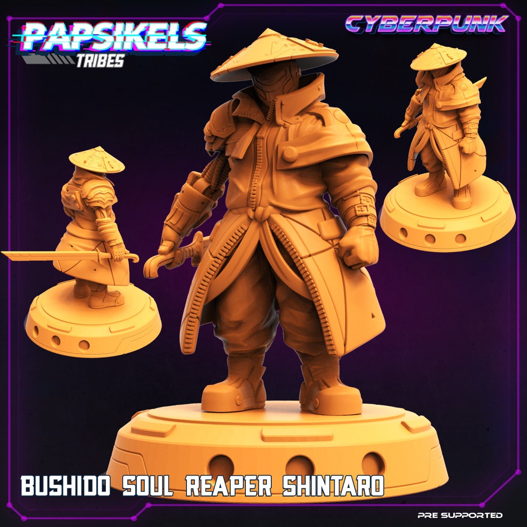 Cyberpunk Bushido Soul Reaper Shintaro 32mm Scale Miniature - Etsy