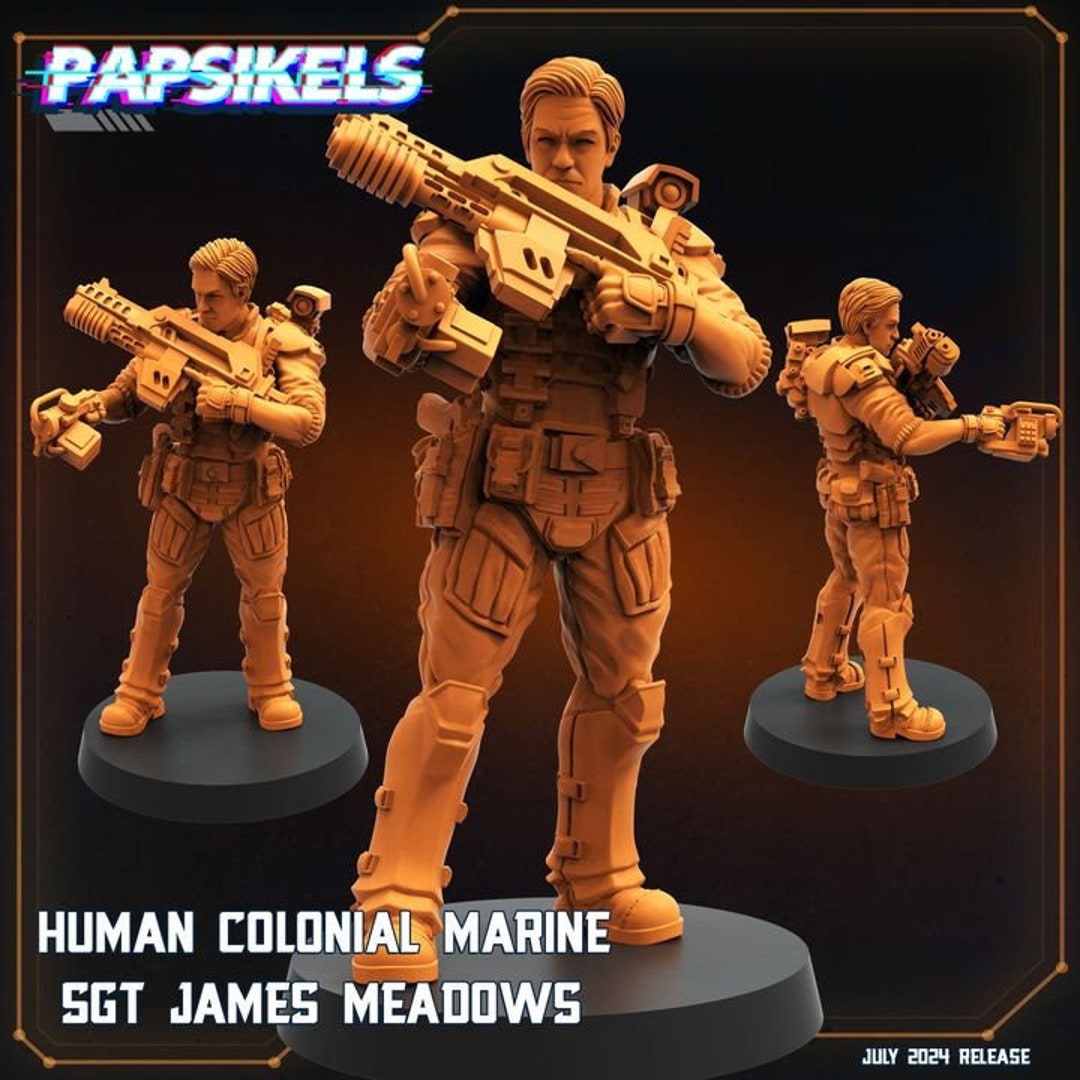 3 Pack Colonial Marines July 2024 32mm Scale Miniature - Etsy