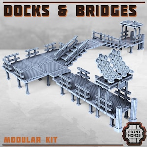 Modular Docks and Bridges Terrain 28mm Scale - Etsy