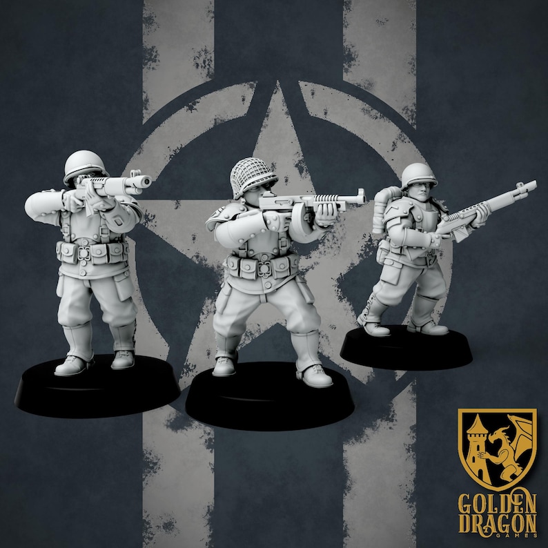 United States - Infantry - Marcher: Empires at War 30mm Scale ...
