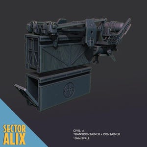 Sector AL-IX Pirate Transcontainer 12mm Scale Miniatures - Etsy