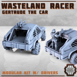 Modular Wasteland Racer Car Gertrude 28mm Scale Vehicle - Etsy