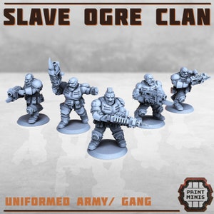 Slave Industrial Ogres Clan 28mm Scale Miniatures - Etsy