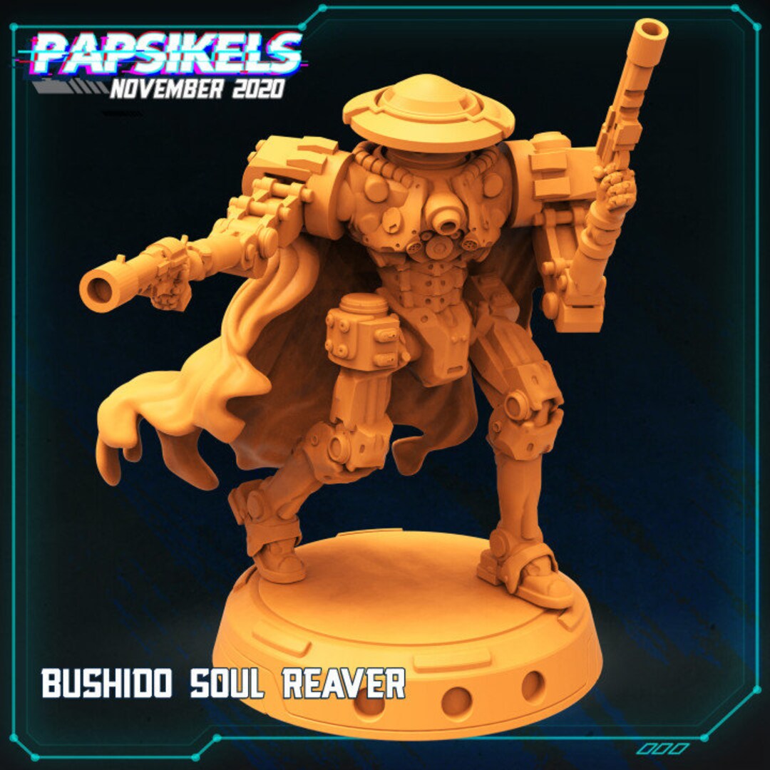 Cyberpunk Bushido Soul Reaver Lancer 28mm Scale Miniature - Etsy