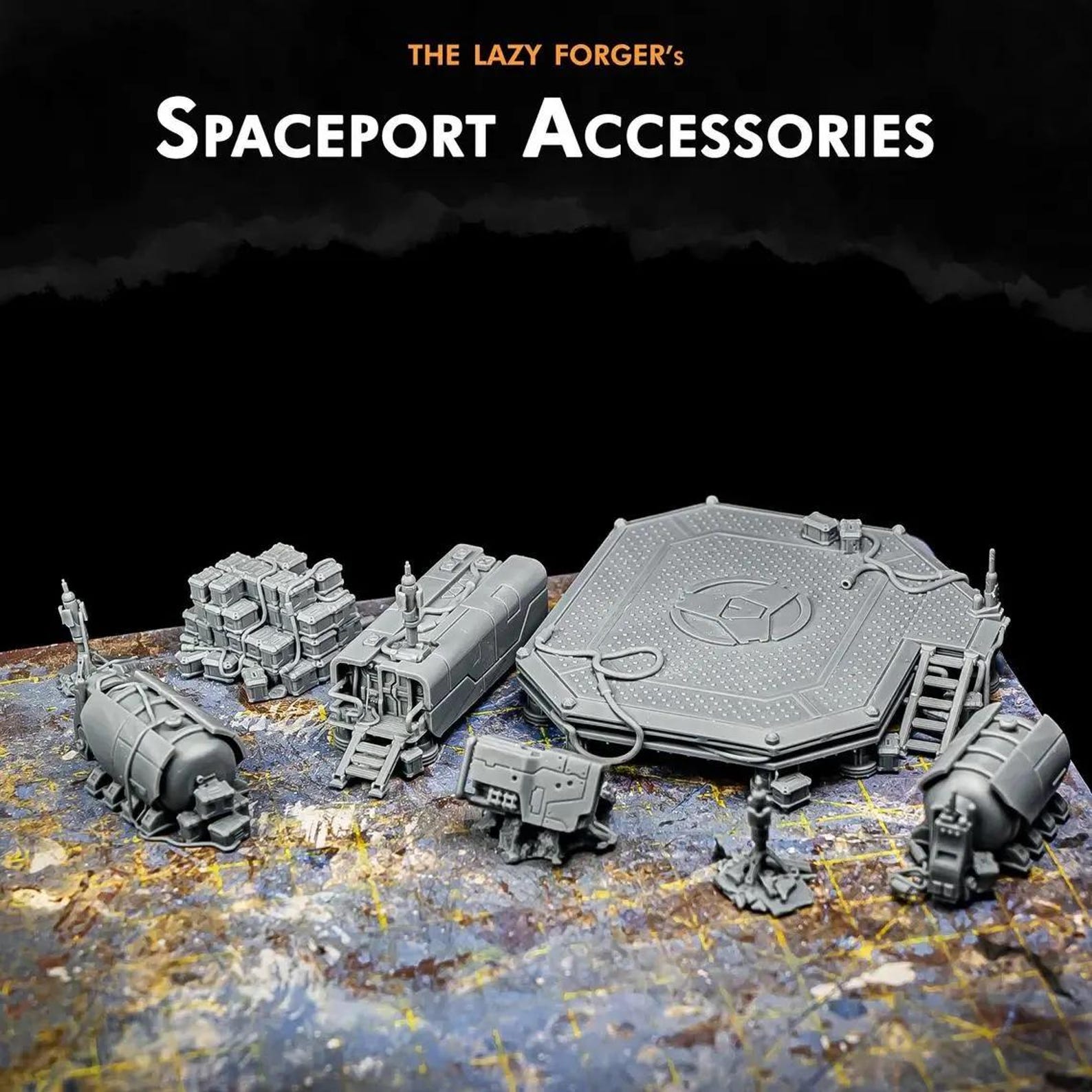 Full Spectrum Dominance Spaceport Accessories Terrain Bundle 6mm Scale ...