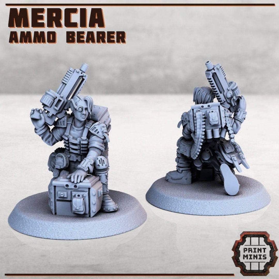 Mercia Ammo Bearer 28mm Scale Miniature - Etsy