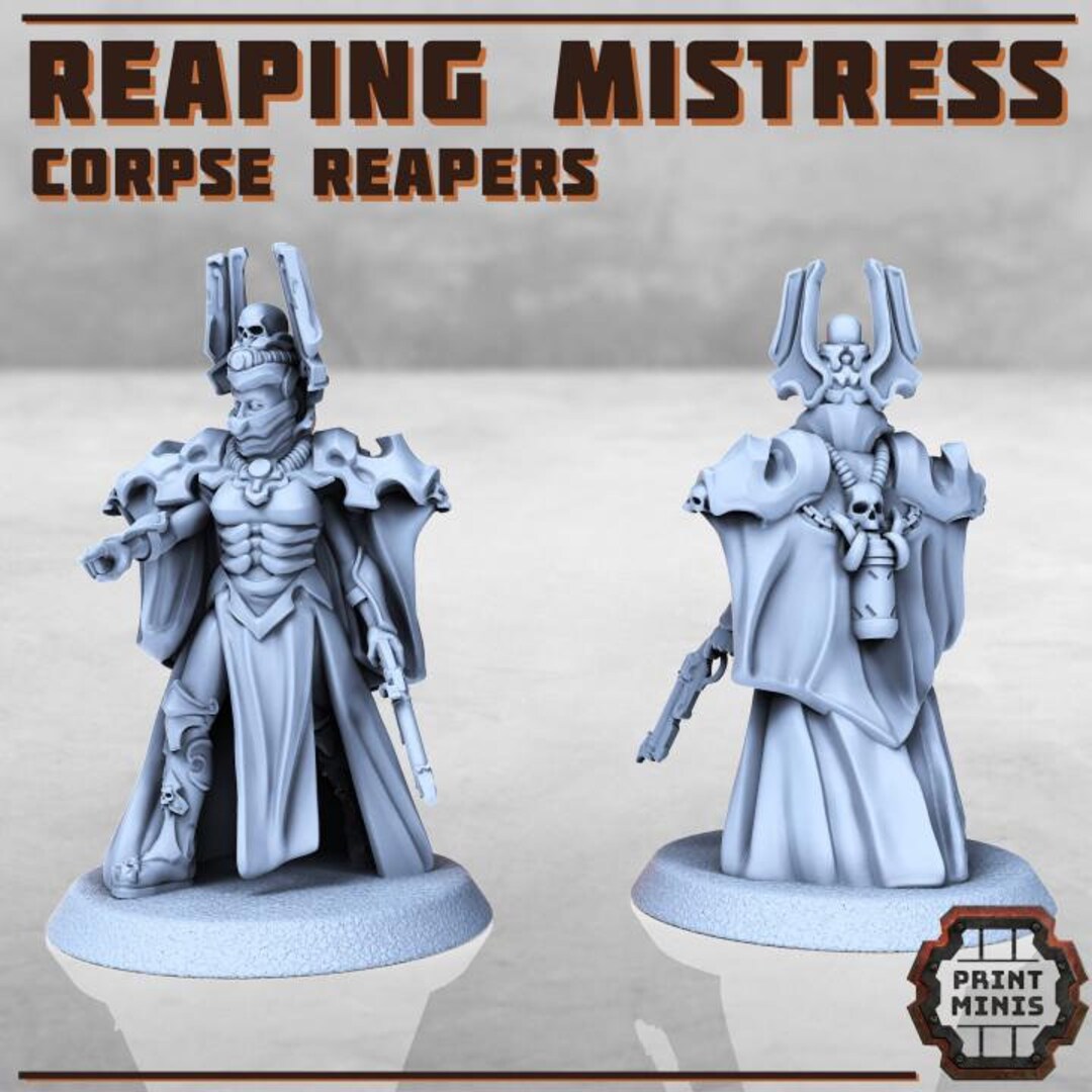 Reaping Mistress Corpse Reapers Gang 28mm Scale Miniature - Etsy