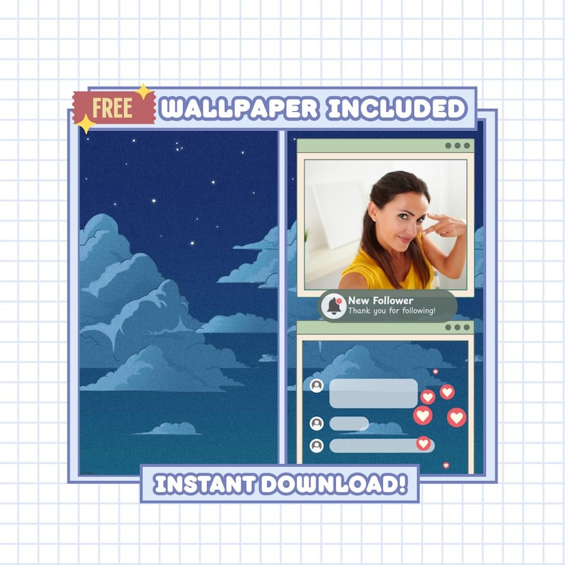 Anime Train Station Stream Package | Animated Aesthetic Overlays for ...