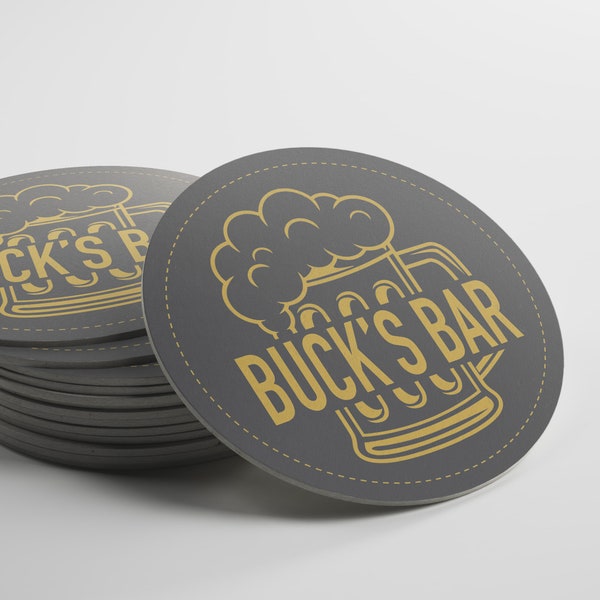 Personalized Paper Coasters - Etsy