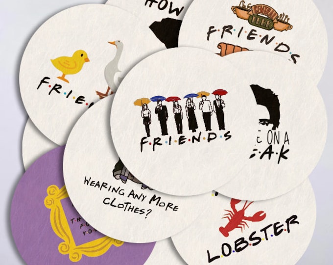 Friends TV Series Coaster Set - Etsy
