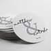 CUSTOM Wedding Place Card Coasters - Etsy