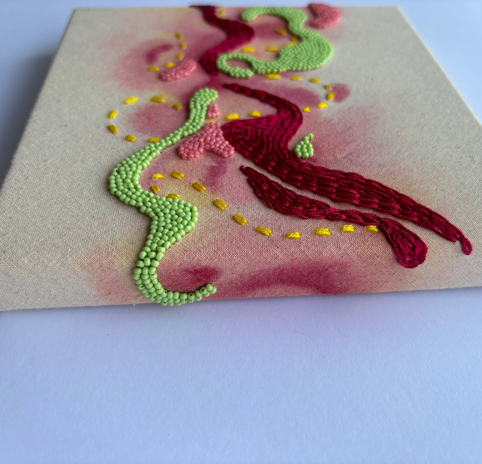 Multimedia Abstract Embroidery - Etsy