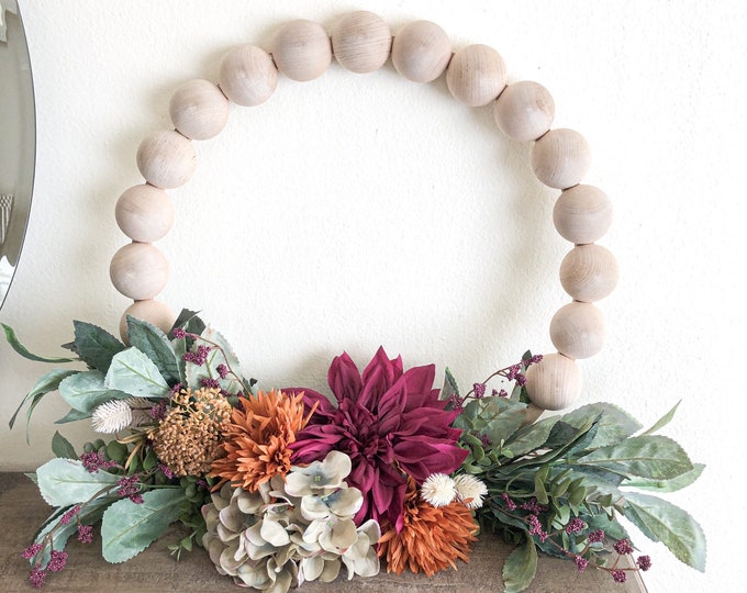 Split Ball Wreath-fall Wreath-farmhouse Wreath-boho - Etsy