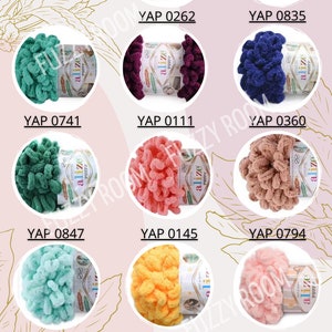 Alize Puffy / Blanket Yarn / Loop Yarn / Puffy Yarn /baby Yarn / Soft ...