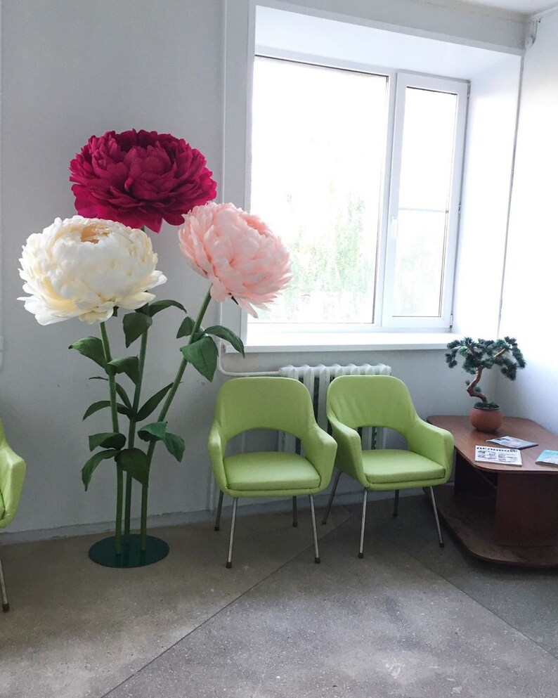 Large Huge Paper Peony Flowers for Wedding Decor and Holiday - Etsy