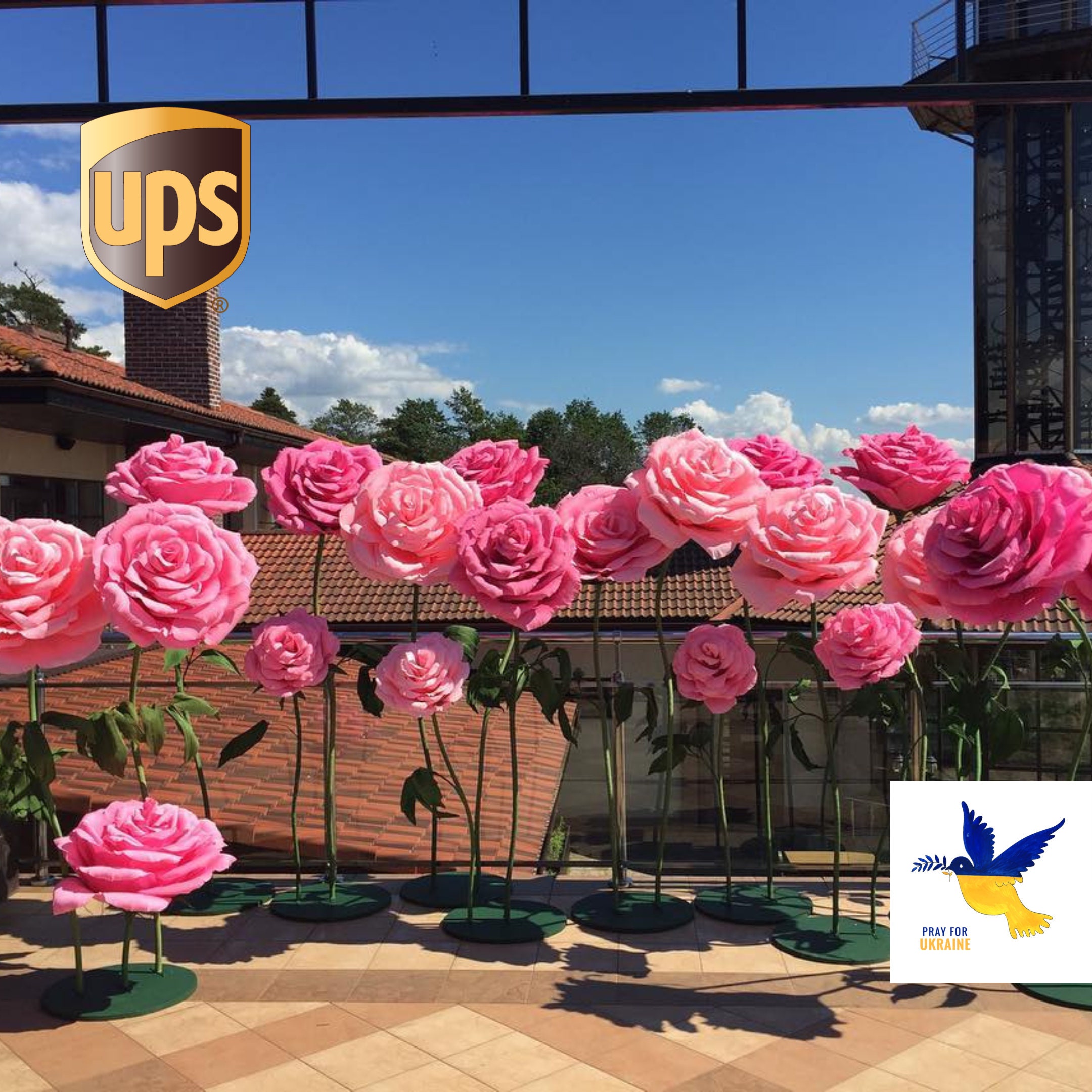Giant Crepe Paper Flower Set: Wedding Backdrop Decor - Etsy