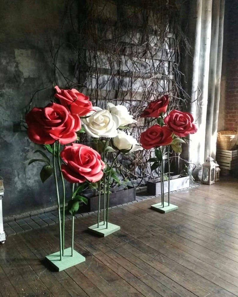 Large Paper Flower Backdrop Wall Decor/ Large Isolon Rose - Etsy