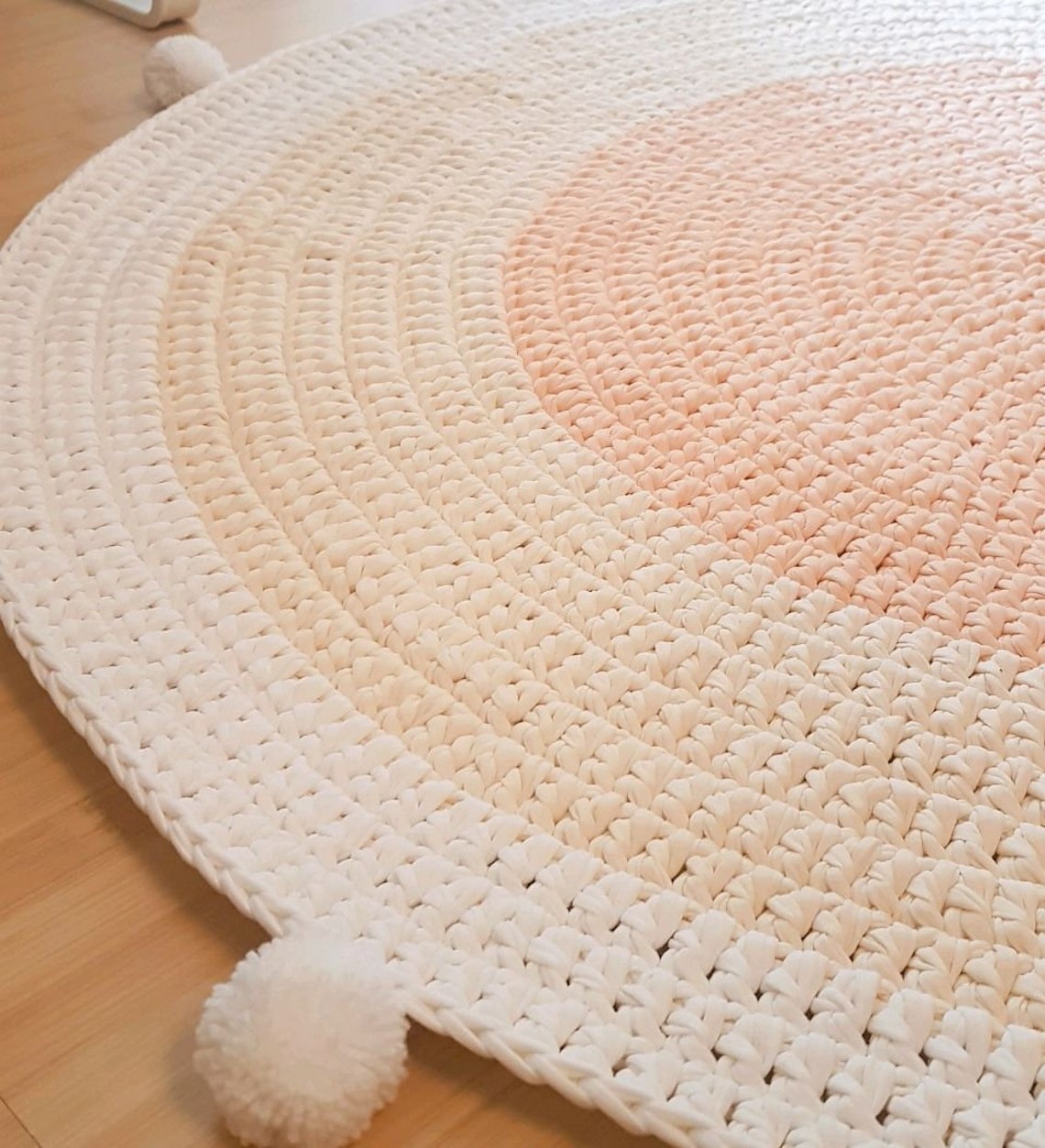 Cotton rug chunky knit rug cotton carpetscandinavian style | Etsy