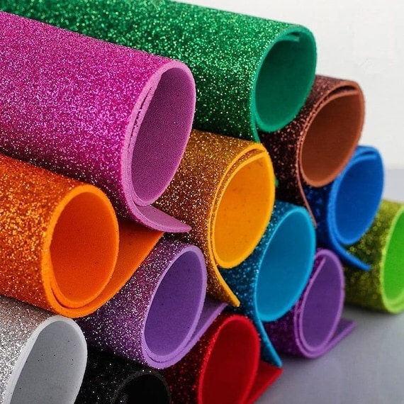 Glitter Foam Paper Sparkles Paper for Children's Craft - Etsy
