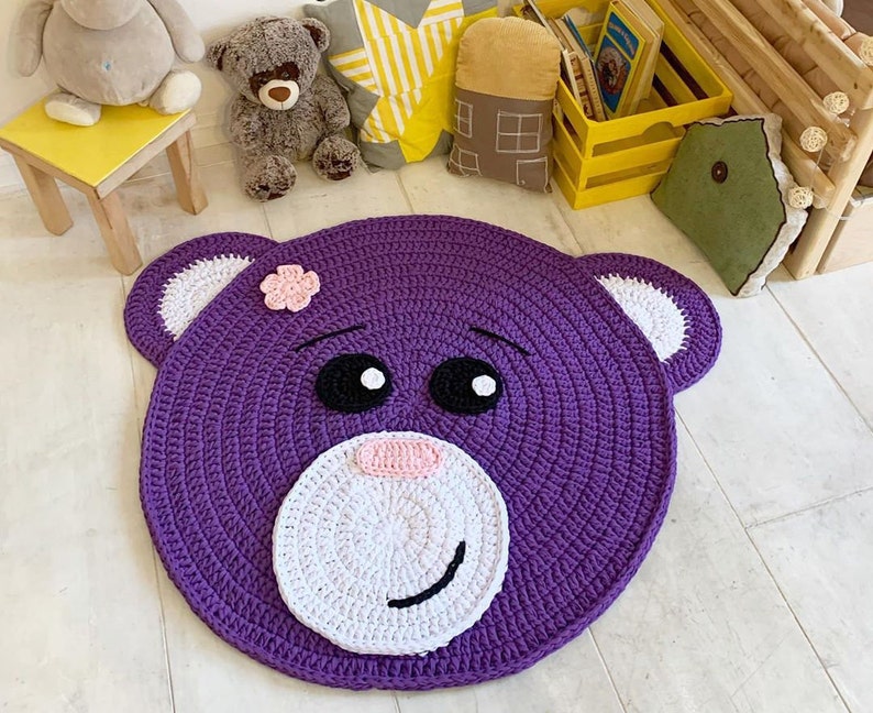 Cotton Rug Chunky Knit Rug Cotton Carpetscandinavian Style | Etsy