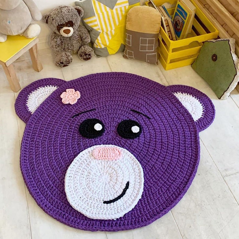 Knitted Rug - Etsy