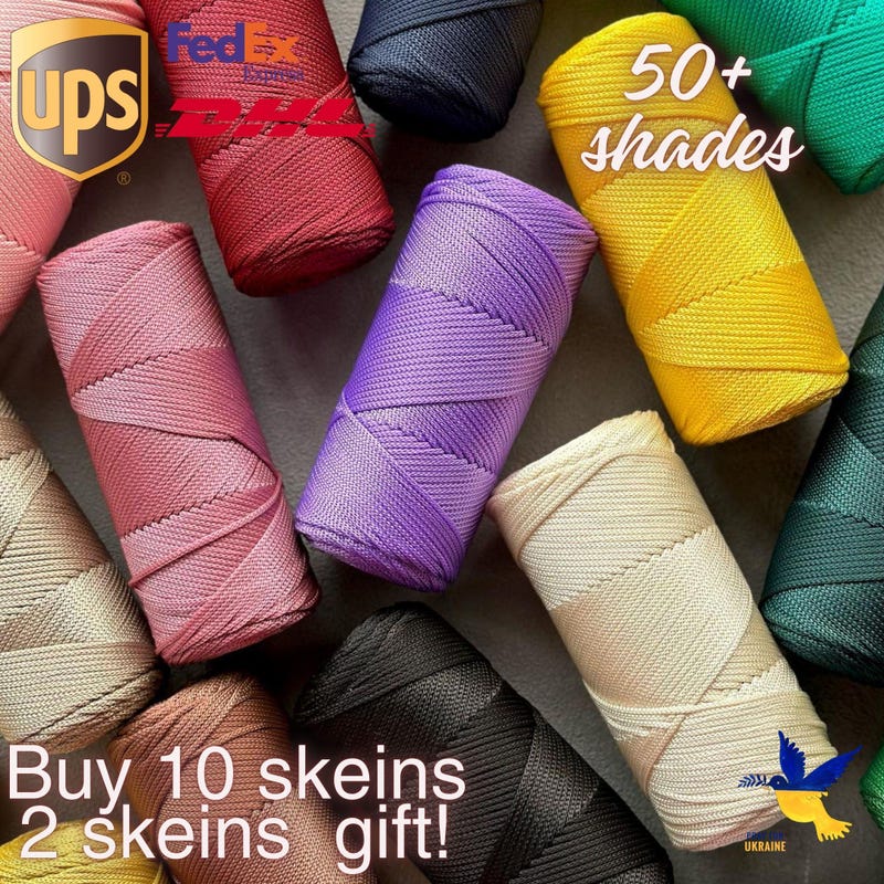 Polyester Cord Yarn - Etsy