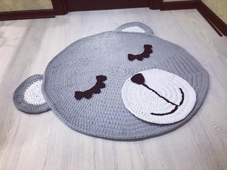 Children Rug Beige Nursery Rug Crochet Nursery Rug Round - Etsy