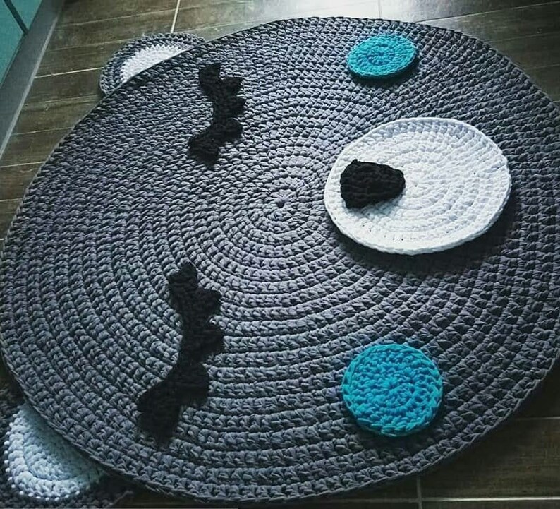 Children Rug Beige Nursery Rug Crochet Nursery Rug Round - Etsy