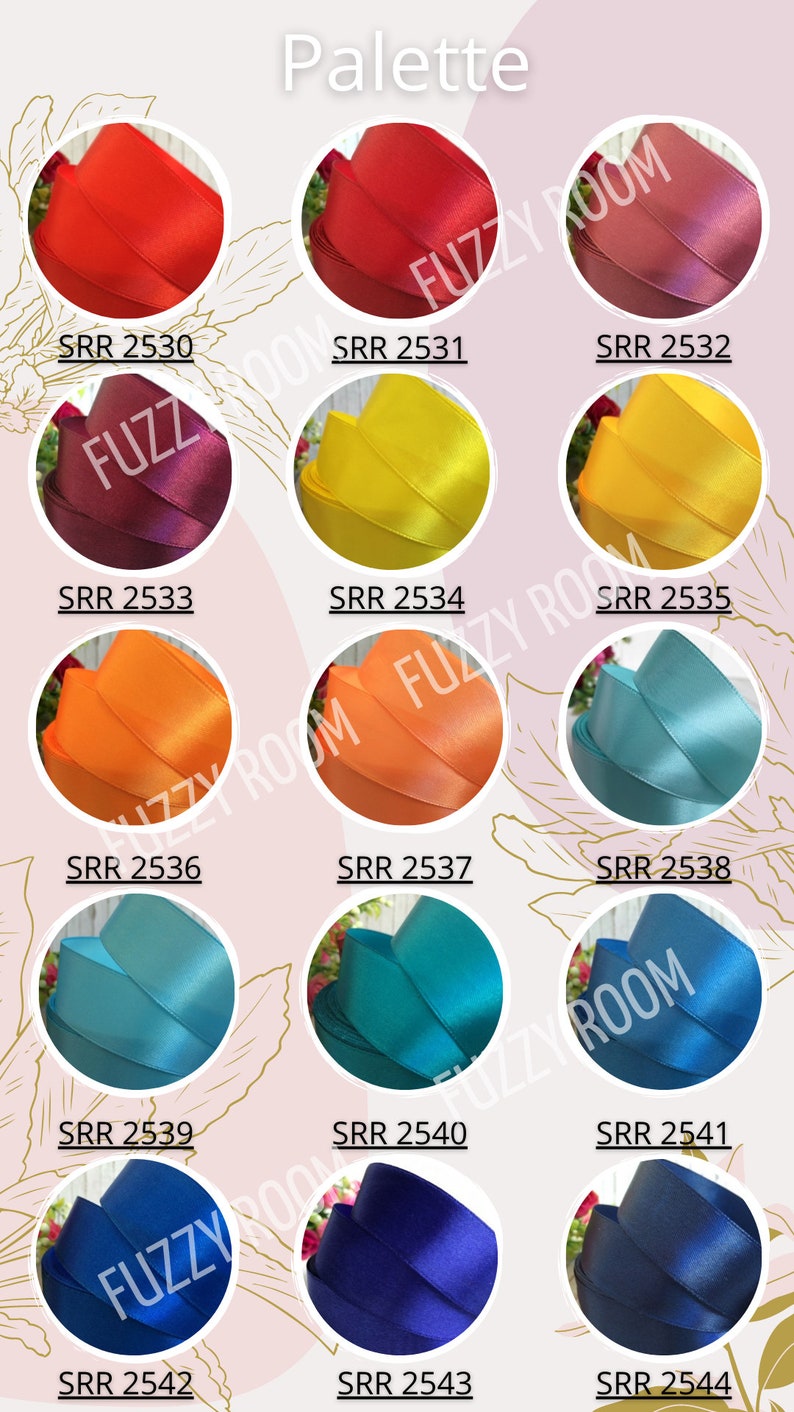 Satin Ribbon Full Reel 36 Yard/33 Metrs width 25mm Full Roll - Etsy