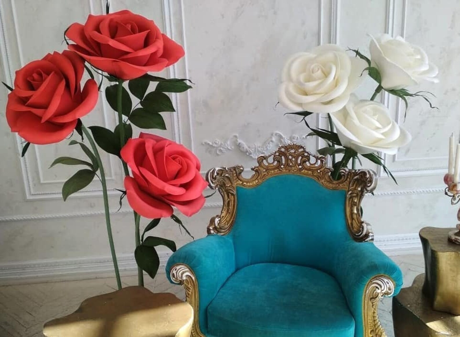 Large Paper Flower Backdrop Wall Decor/ Large Isolon Rose - Etsy