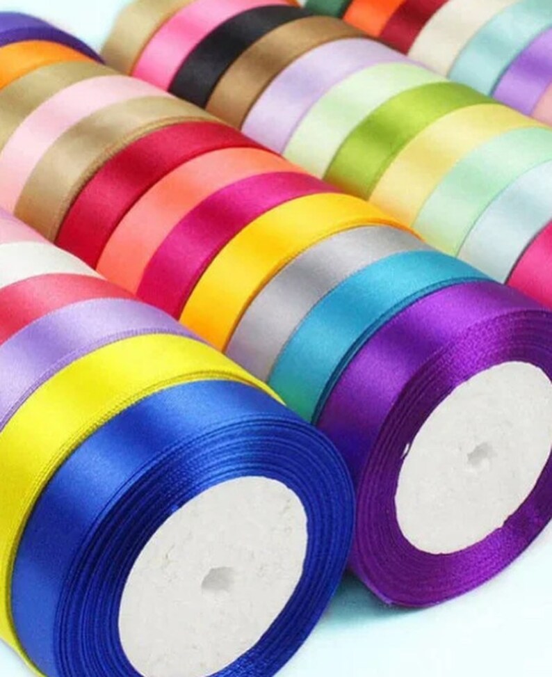 Satin Ribbon Full Reel 36 Yard/33 Metrs width 25mm Full Roll - Etsy