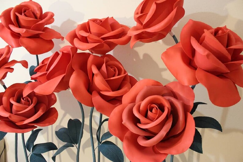 Large Paper Flower Backdrop Wall Decor/ Large Isolon Rose - Etsy