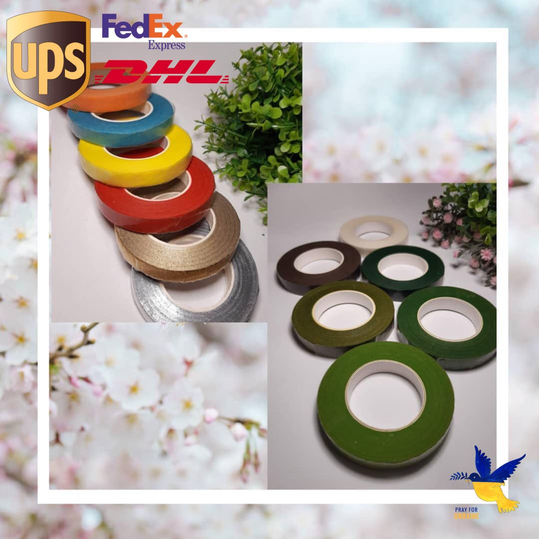 Floral Stem Wrap Tape Florist Tape Bouquet Corsage Supplies 2 Count ...