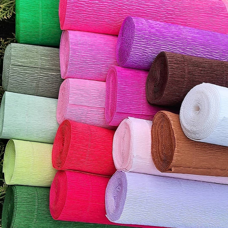 Italian Crepe Paper Rolls 180g | Heavy Weight for Giant Paper Flowers ...