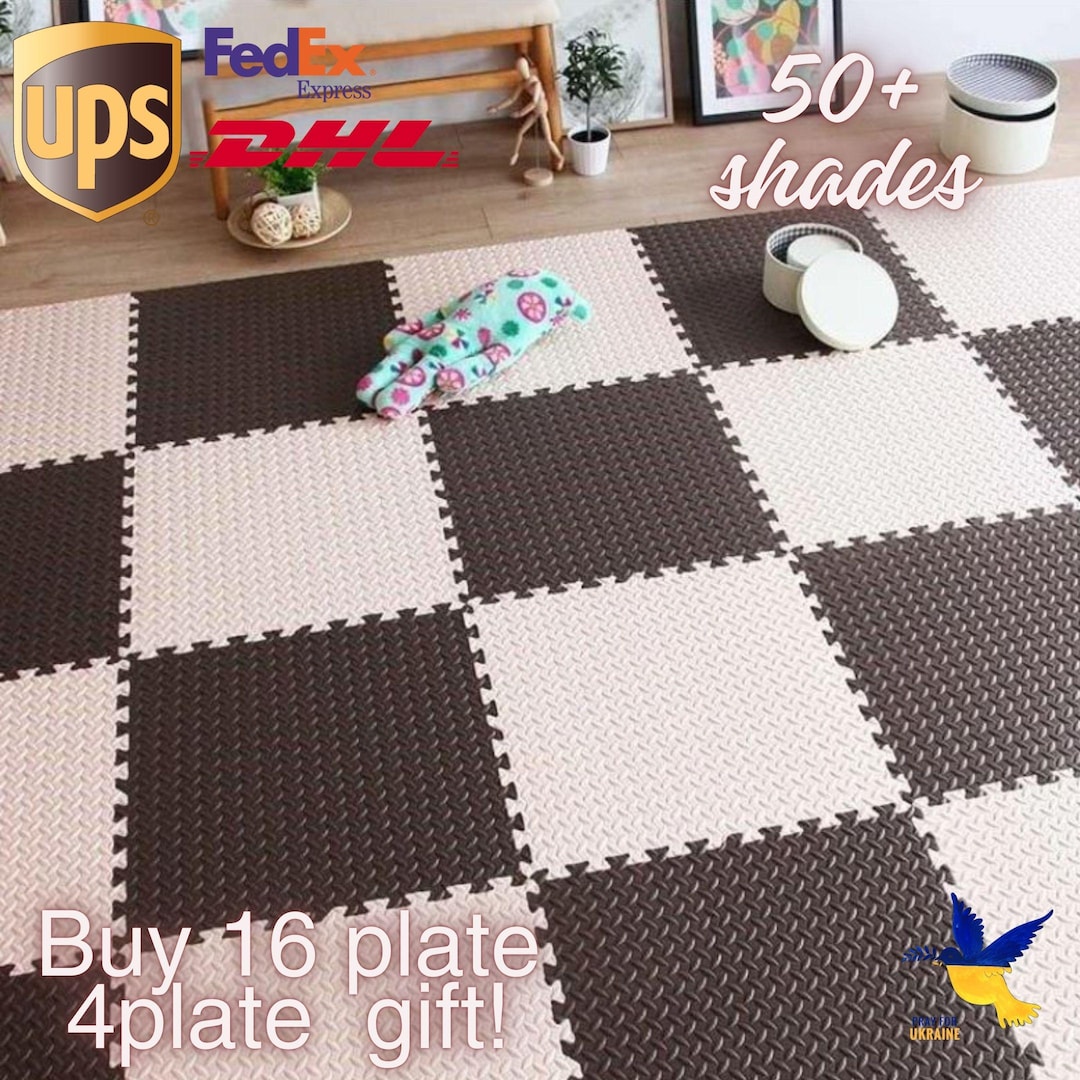 EVA Foam Puzzle Play Mat: Interlocking Nursery Floor Tiles - Etsy