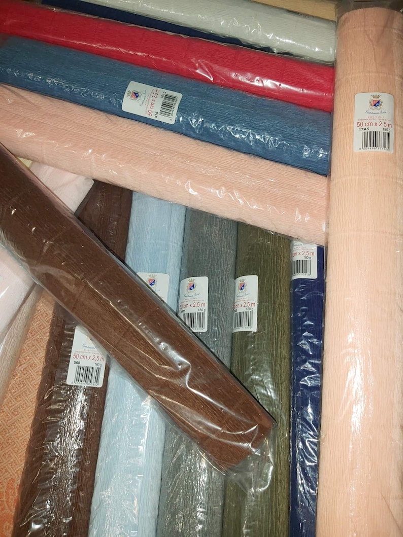 Italian Crepe Paper Rolls 180g | Heavy Weight for Giant Paper Flowers ...