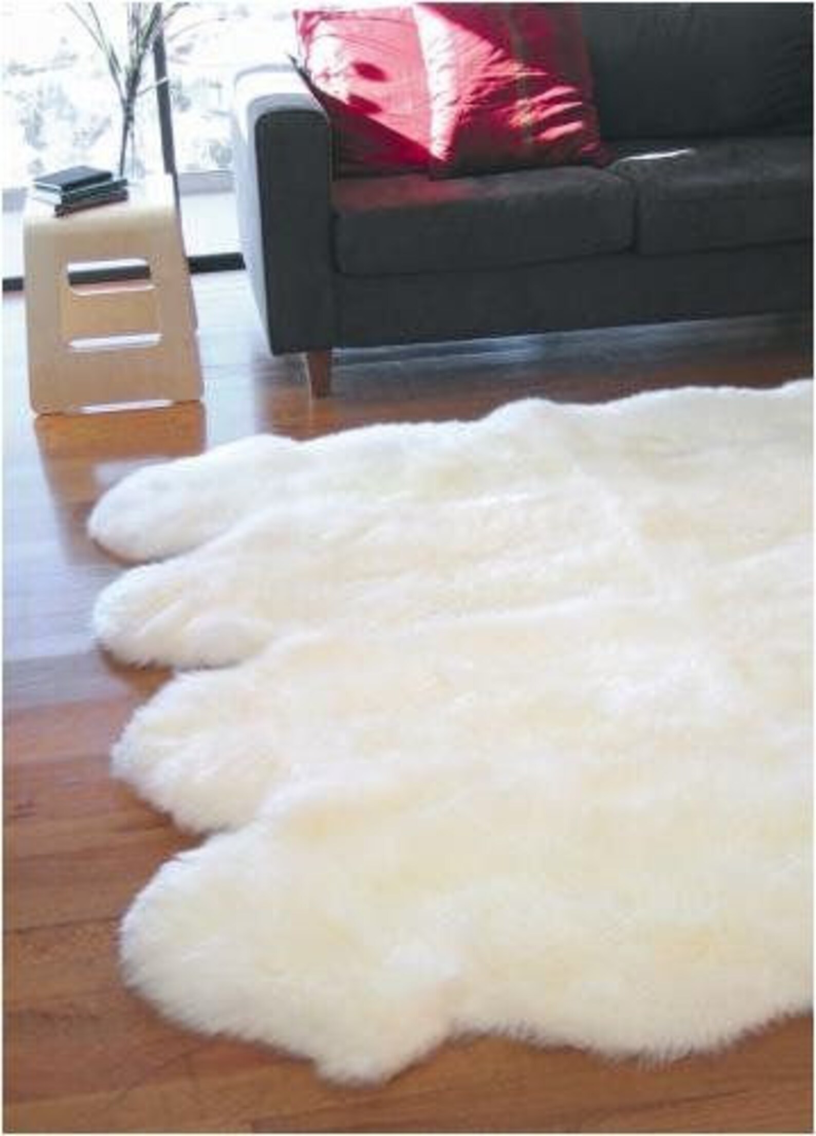 Genuine Natural Creamy White Sheepskin Rug Pelt Giant | Etsy
