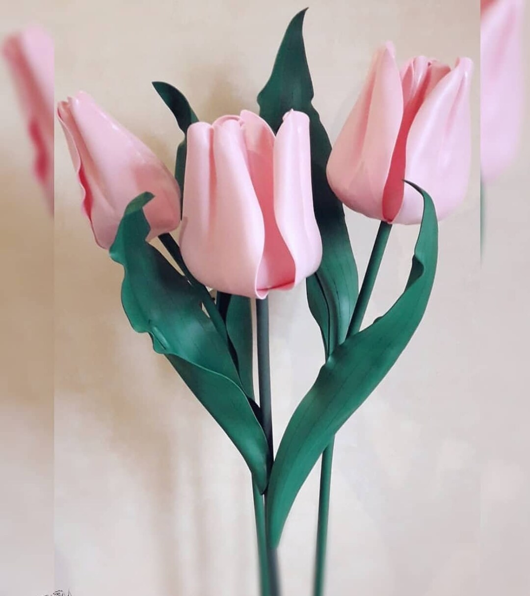 Large Paper Flowers. Giant Paper Flowers. Paper Flowers on the Stem ...