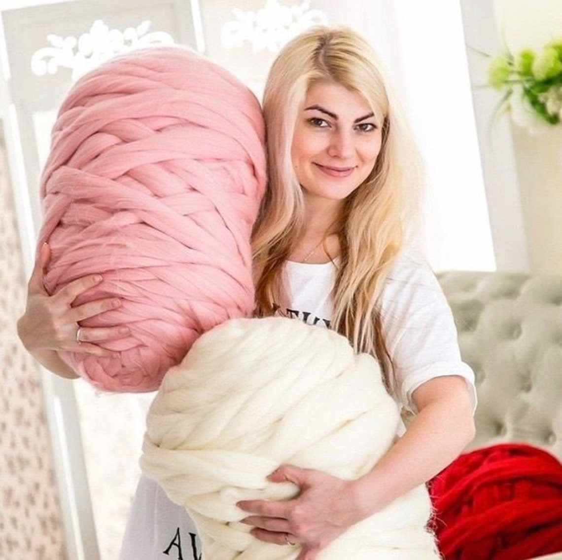 Arm Stricken Merinowolle, Chunky Garn, Super Chunky Wolle, Jumbo Garn ...