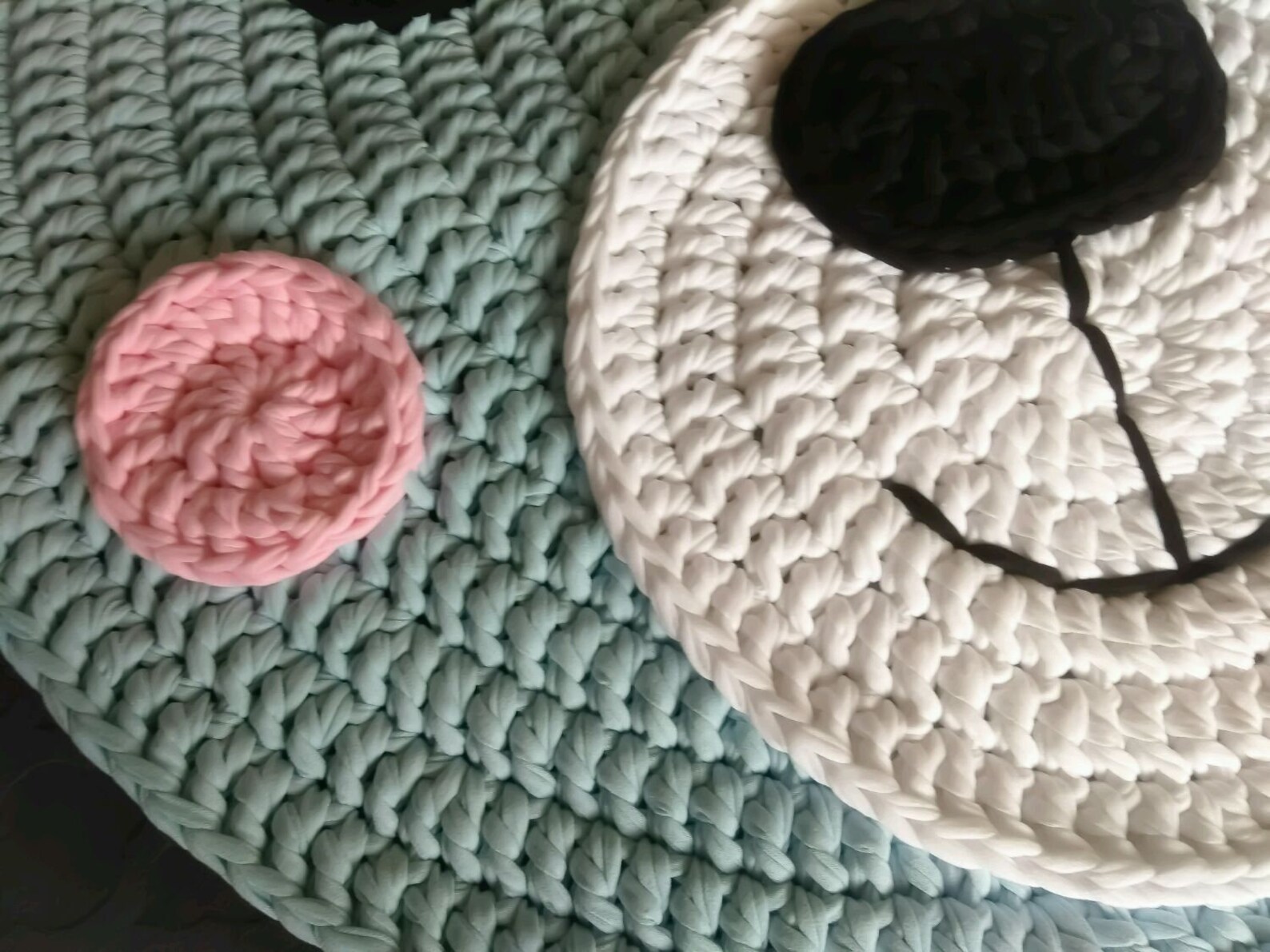 Natural Linen Rug Round Rug Scandinavian rug Crochet rug | Etsy