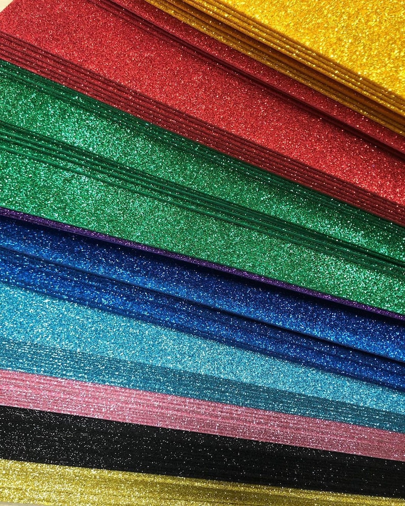 Glitter Foam Paper Sparkles Paper for Children's Craft Activities DIY ...