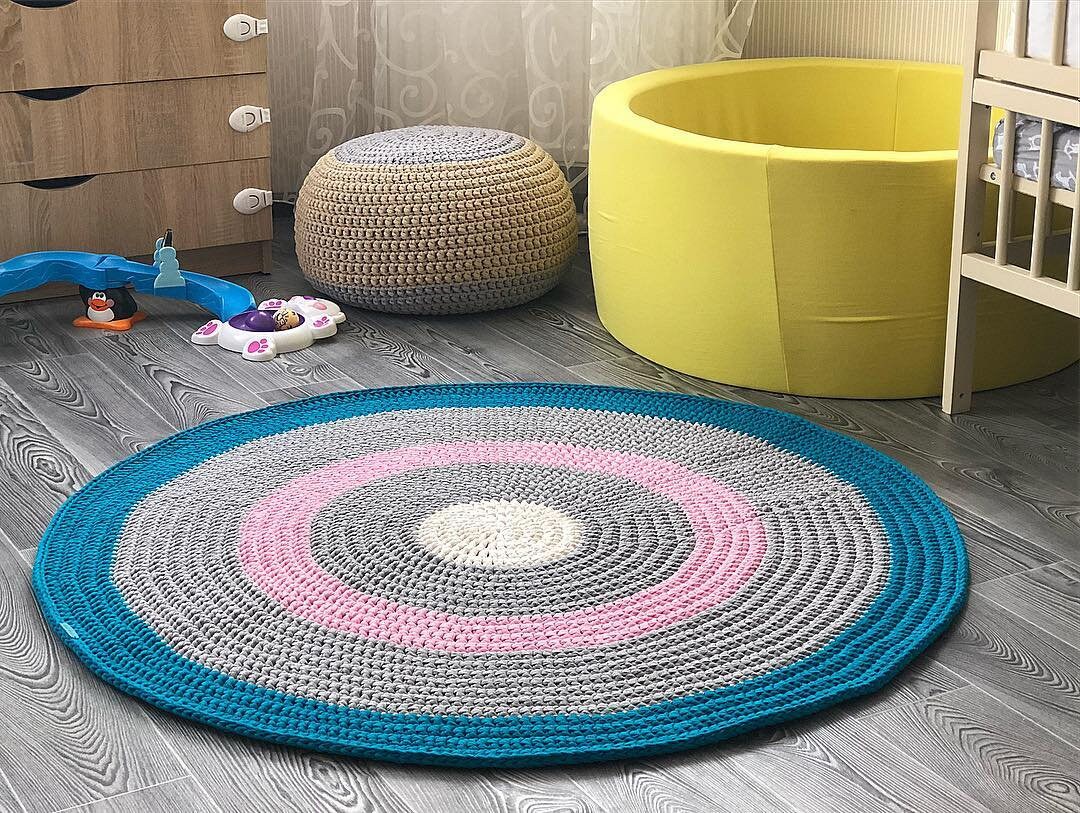 Cotton rug chunky knit rug cotton carpetscandinavian style | Etsy