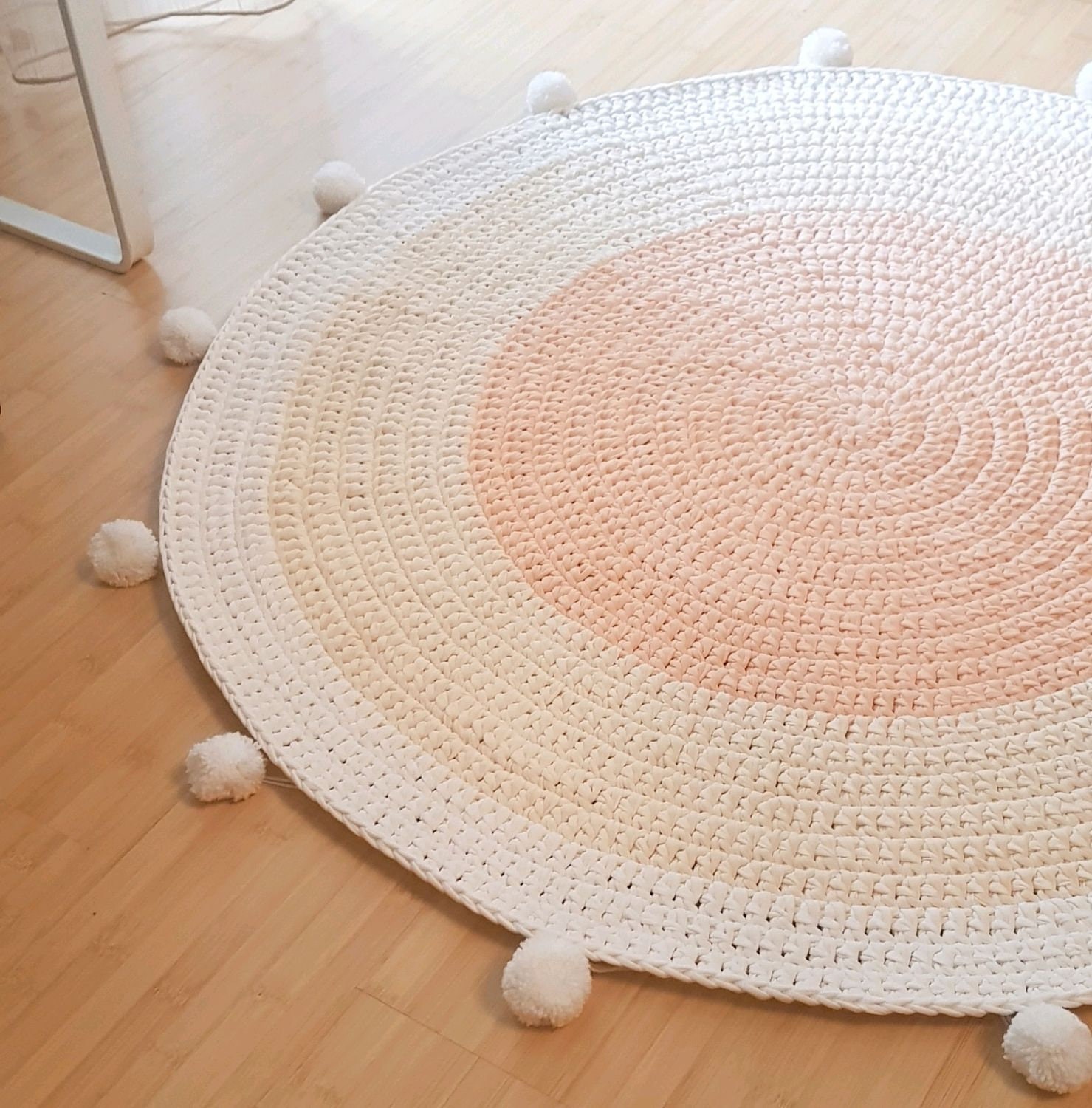 Cotton rug chunky knit rug cotton carpetscandinavian style | Etsy