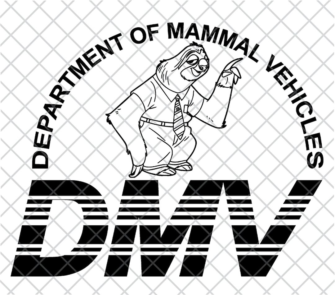 DMV Department of Mammal Vehicles Zootopia File High Quality - Etsy